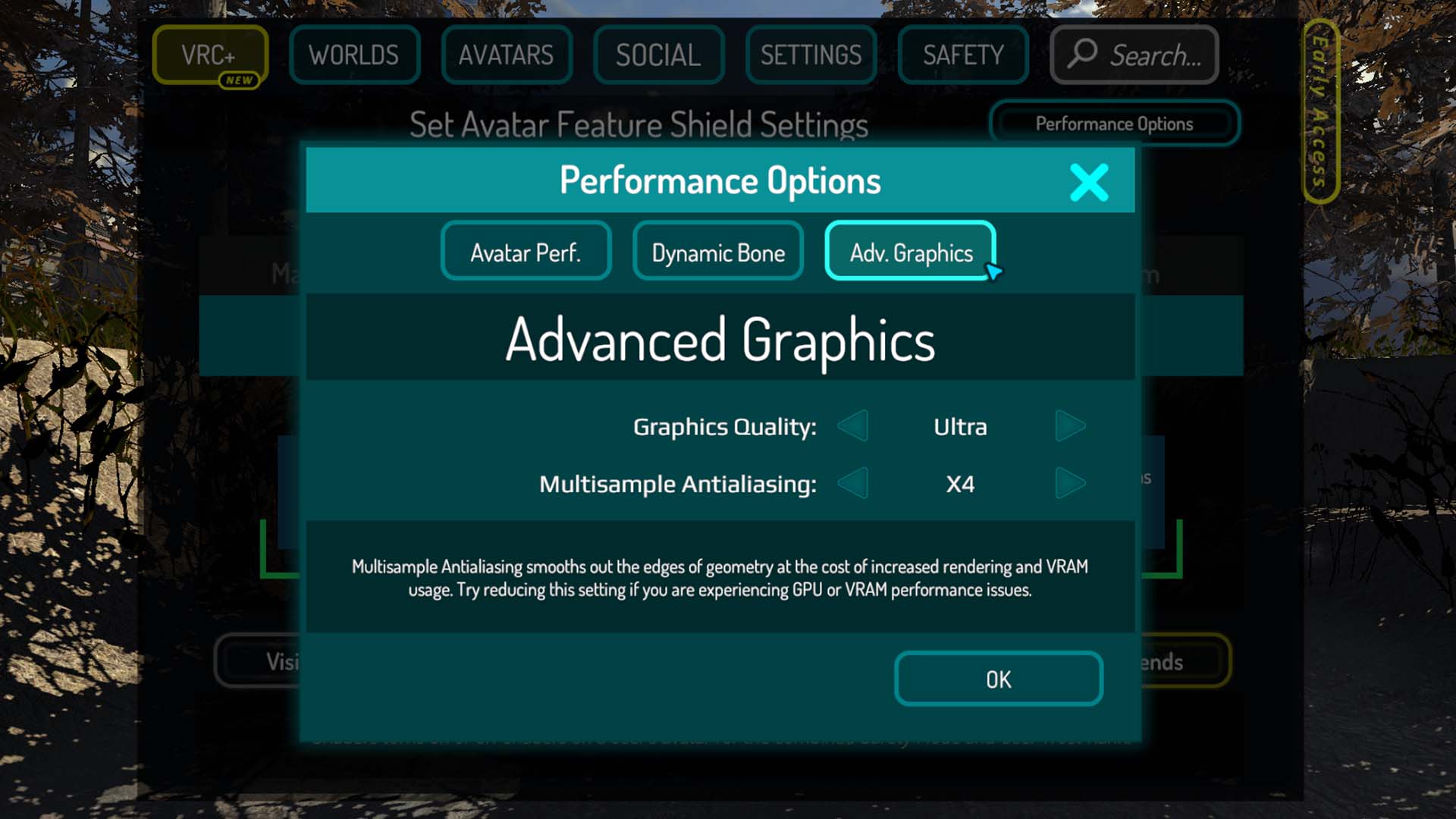 【VRChat】グラフィック設定の違いによる画質比較 | ガジェット好きの趣味blog